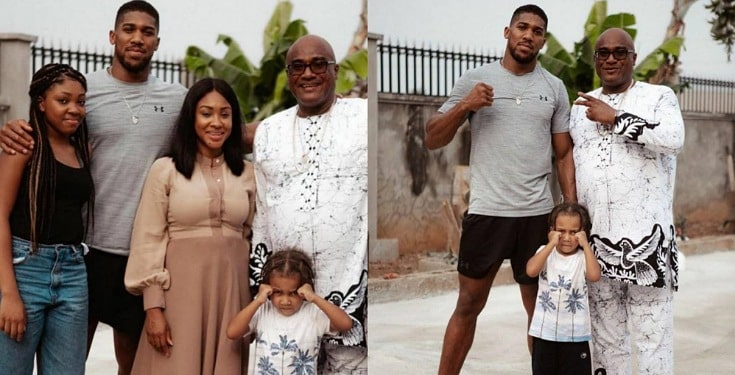Anthony Joshua Shares Lovely Photo Posing With His Father And Son In ...