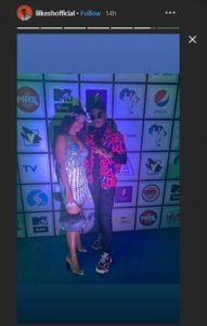 Rapper Lil Kesh kisses Iyabo Ojo’s daughter, Priscilla (video)