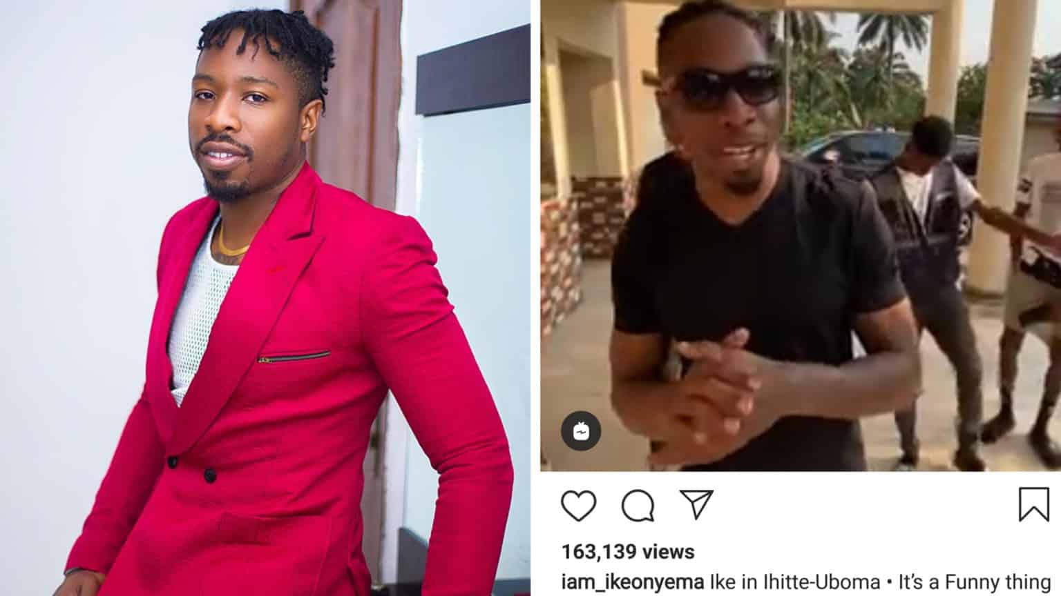 BBNaija's Ike returns To his hometown, Ihitte Uboma, Imo State After 15 ...
