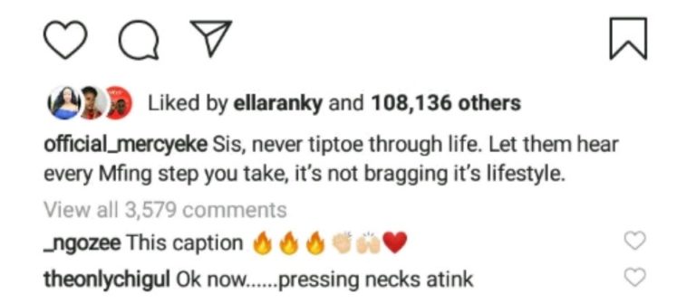 "Never tiptoe through life. Let them hear every step you take"- Mercy Eke