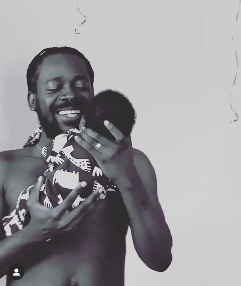 Father's Day: Simi shares adorable video of her hubby singing to their baby