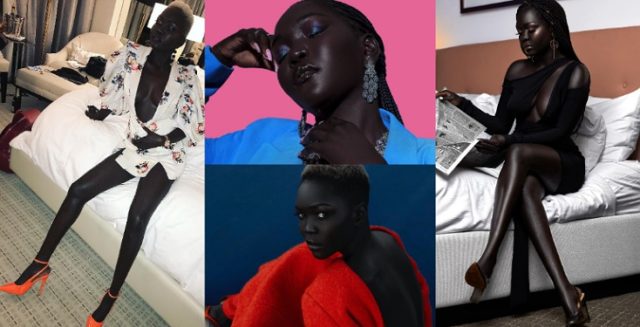 Meet "Queen Of The Dark", Nyakim Gatwech With Extremely Dark Skin Tone