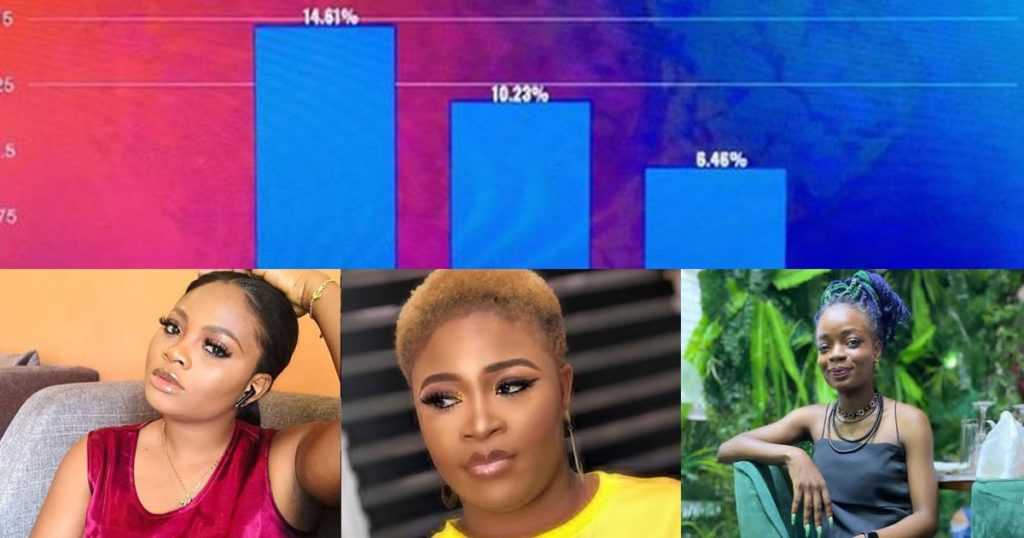 #BBNaija: Check out how viewers voted for the 'bottom 3' housemates