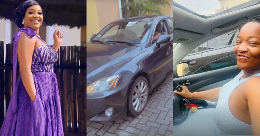 Reality star, Lucy Edet acquires new Lexus car (Video)