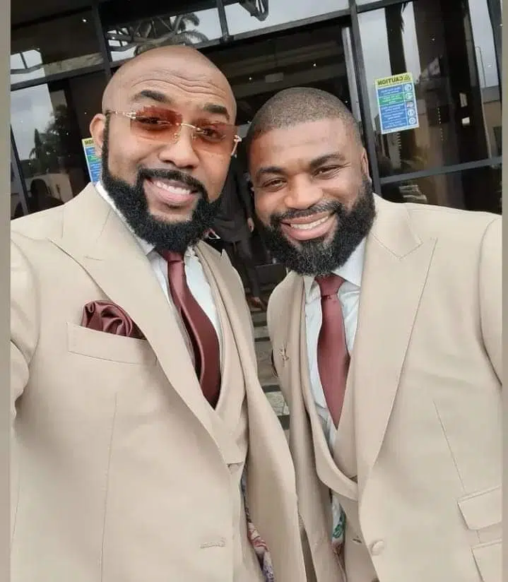 Reactions trail Banky W and Mercy Chinwo's husband, Blessed's unusual ...