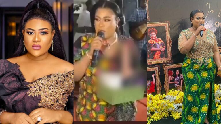 Nkechi Blessing under fire for sharing adult toys at mum's 1-year ...