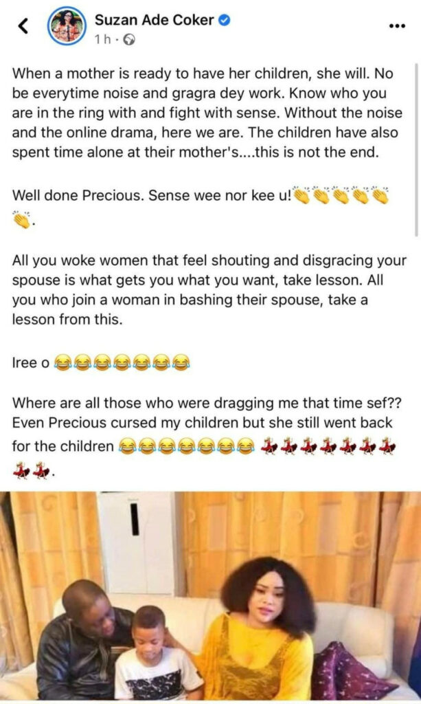 FFK's ex-wife, Precious Chikwendu clashes with Suzan Ade Coker, drags ...