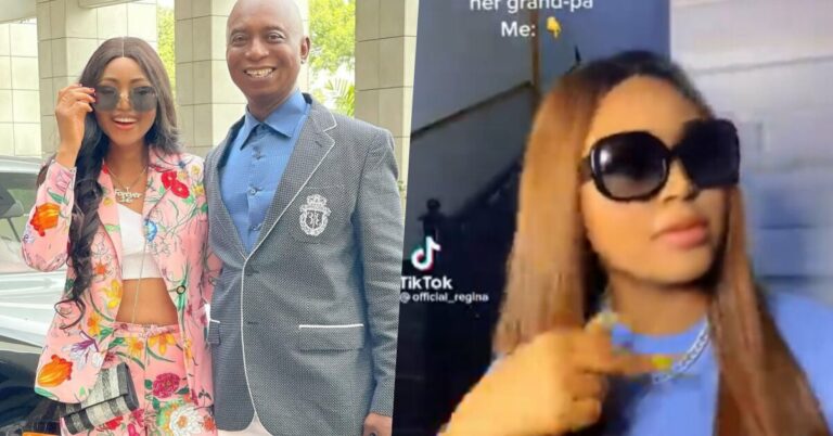 Regina Daniels serves a response to those saying she married a grandpa (Video)