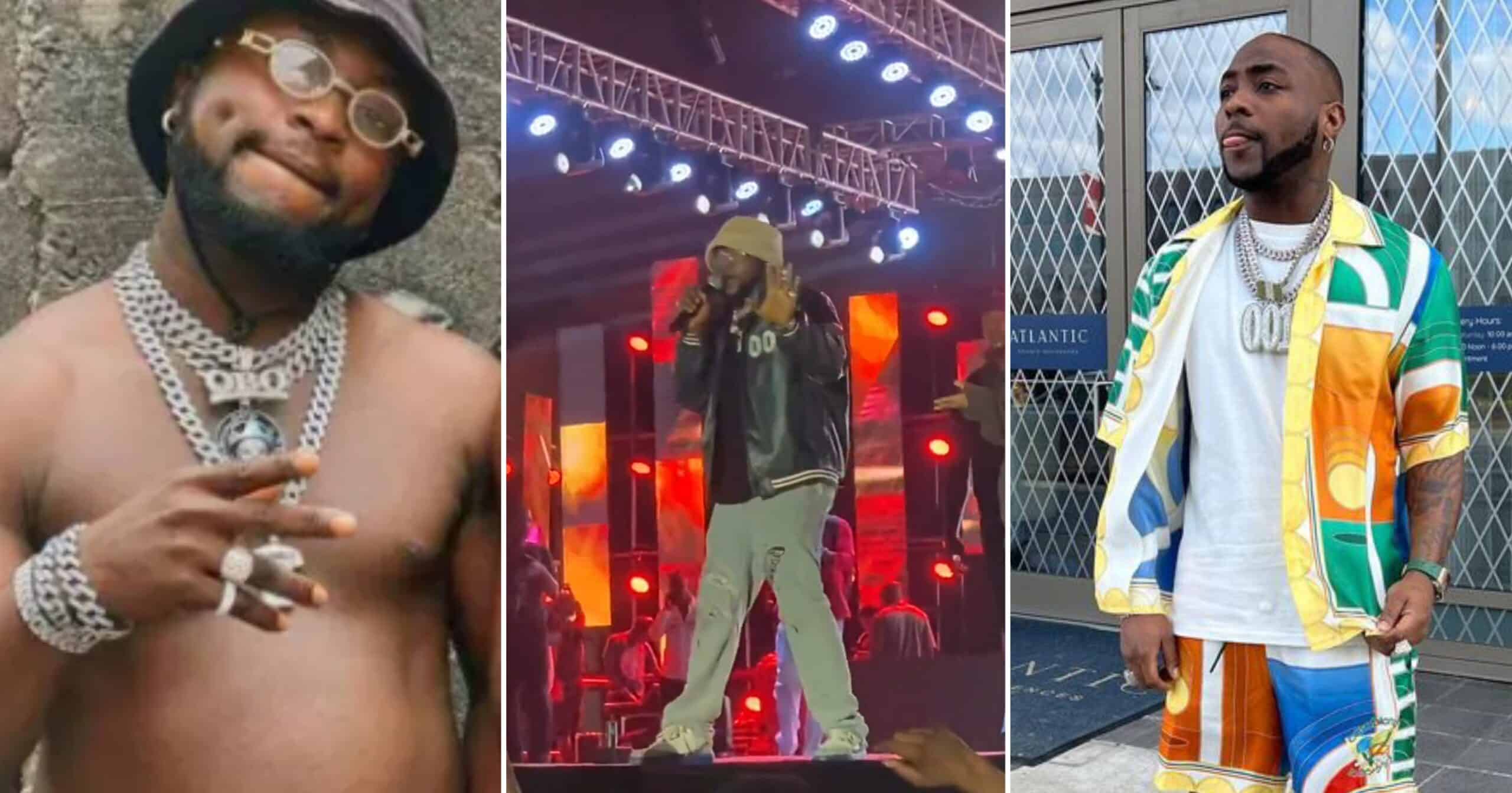 Davido's fans concert: Moment OBO’s lookalike storms stage