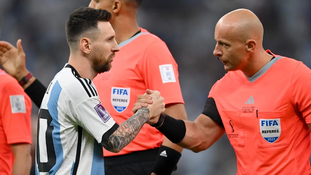 World Cup final referee responds to criticism that trailed Lionel Messi's extra-time goal