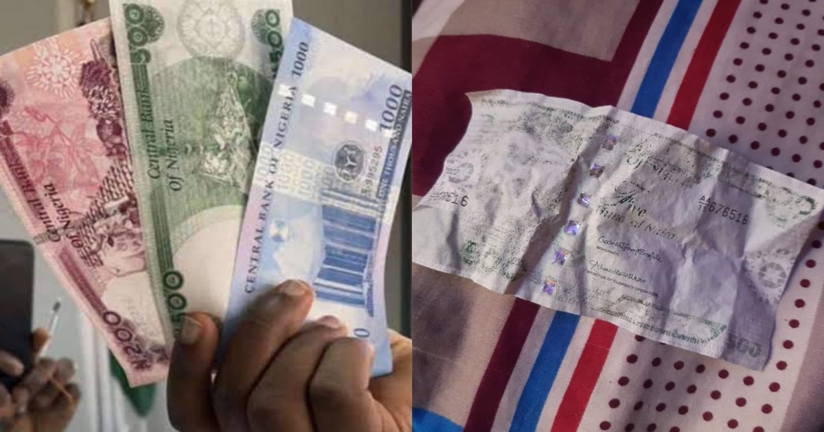 "If rain drenches you...." – Lady shares what became of new naira note ...