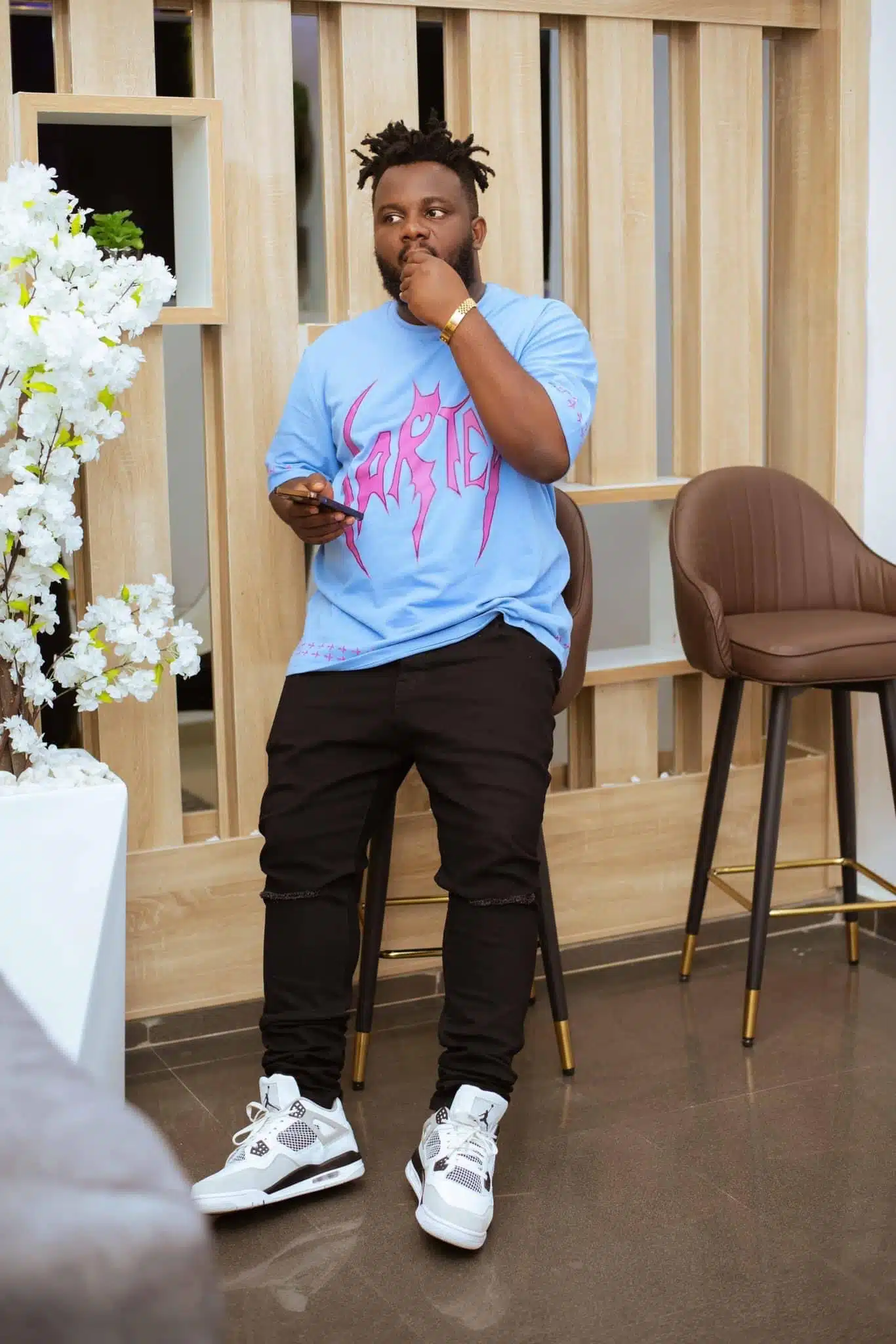 "Happy birthday hubby" — Sabinus' wife celebrates skit maker