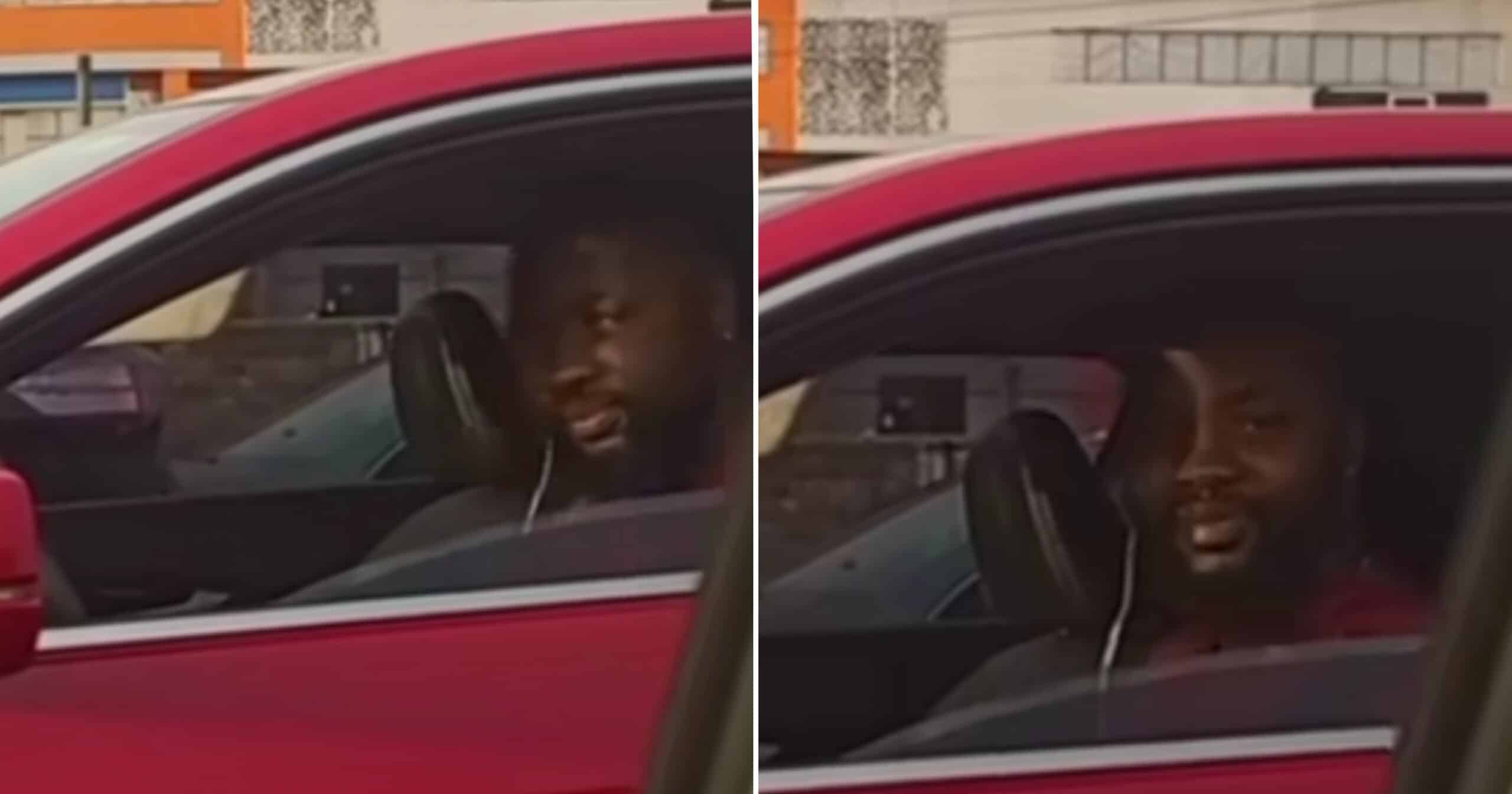 "She don see fine Benz" - Lady shoots her shot at man in traffic
