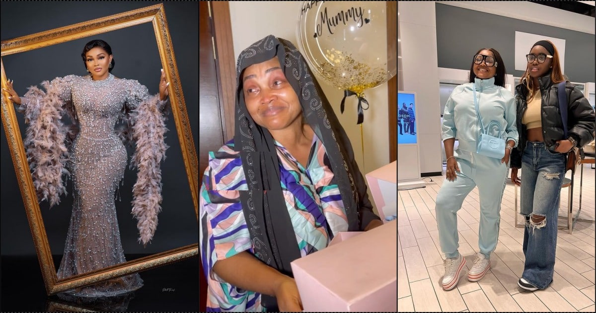 Mercy Aigbe tears up following 45th birthday surprise from daughter (Video)
