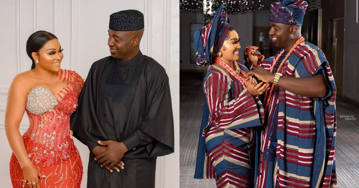 Mercy Aigbe celebrates husband, Kazeem Adeoti on his birthday
