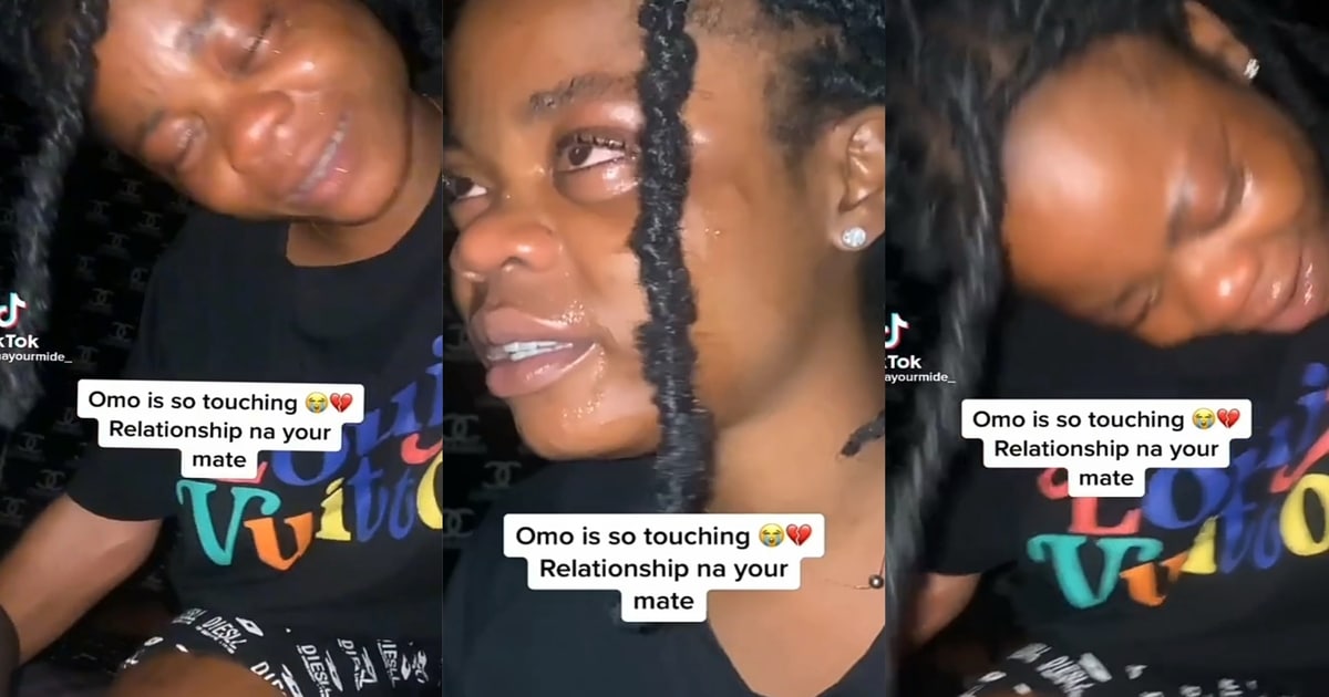 Lady cries her eyes out after getting dumped by boyfriend despite going ...