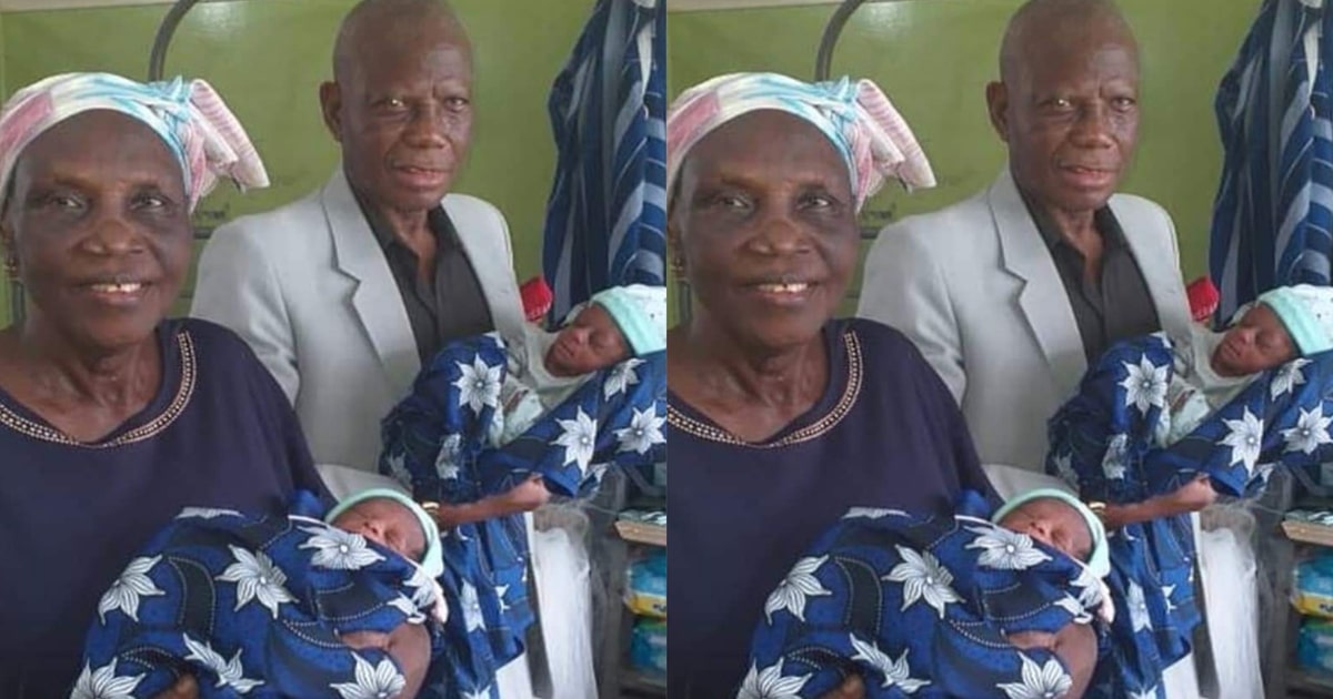 Elderly couple welcome twins after 46 years of childlessness