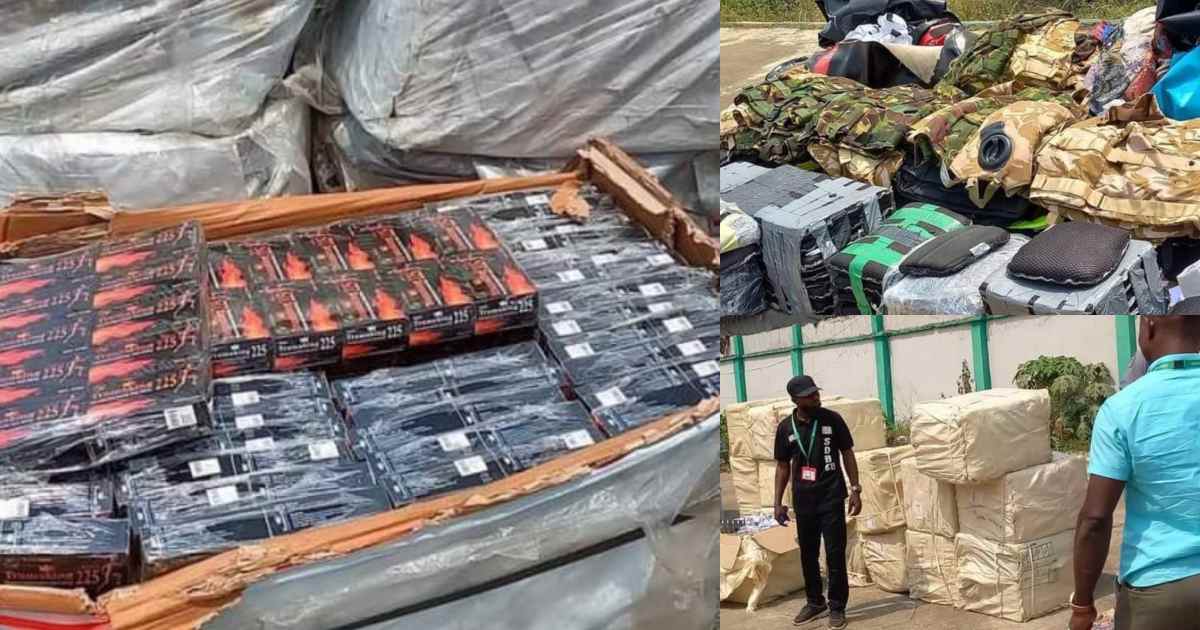 Customs seize N13 Billion drugs, military hardware at Lagos airport
