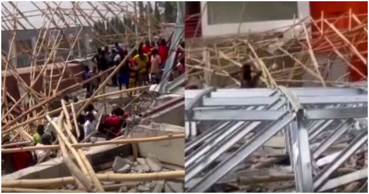 Just In: Many trapped as two-storey building under construction ...