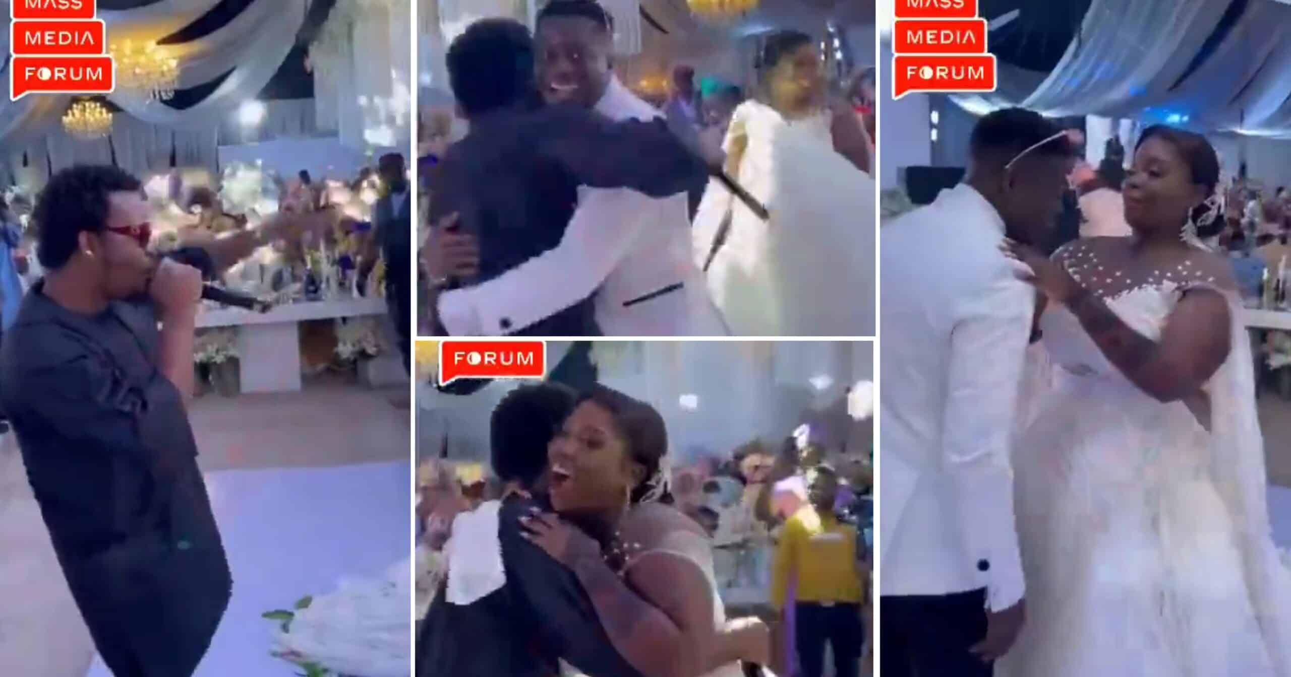 "The guy lose control” -Couple shocked as Olamide storms wedding