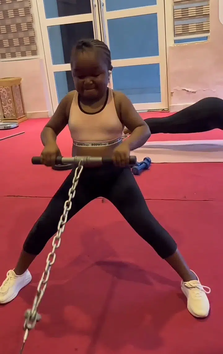 Actress Oluebube shares video from workout session