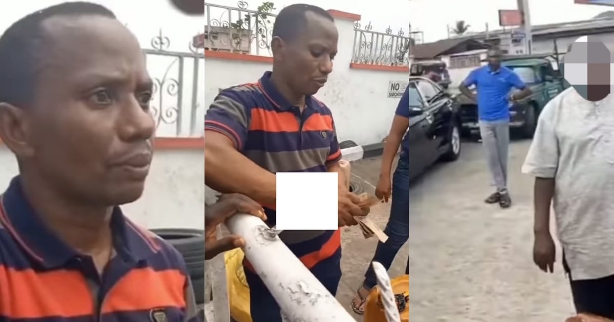 Man demands N200 as gate fee at filling station in Warri