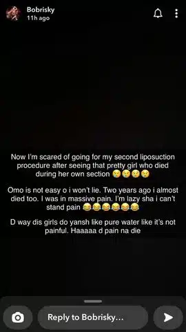 I almost died doing liposuction - Bobrisky reacts to report of young ...