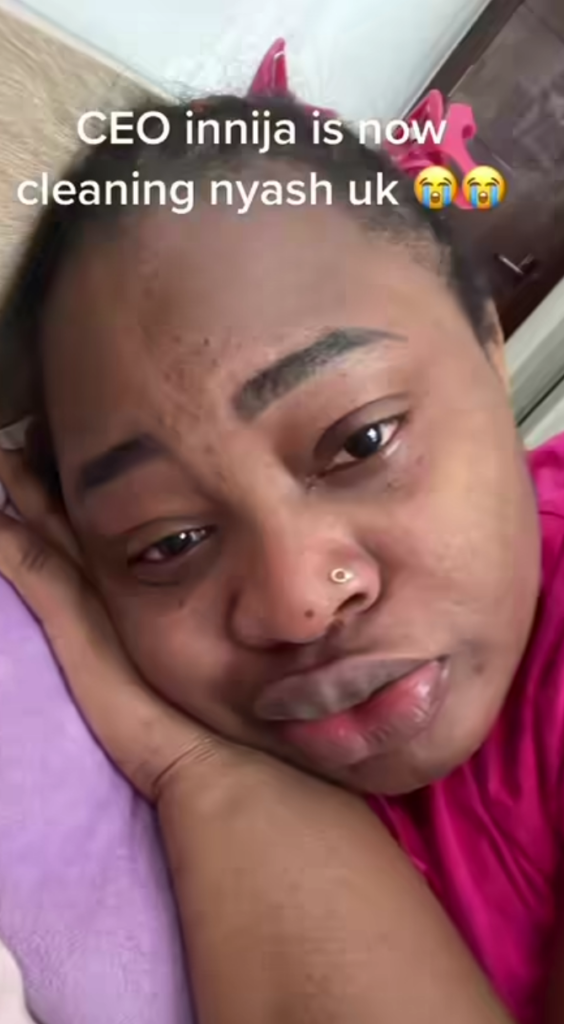 "CEO in Naija is now cleaning nyash in UK" - Nigerian woman cries