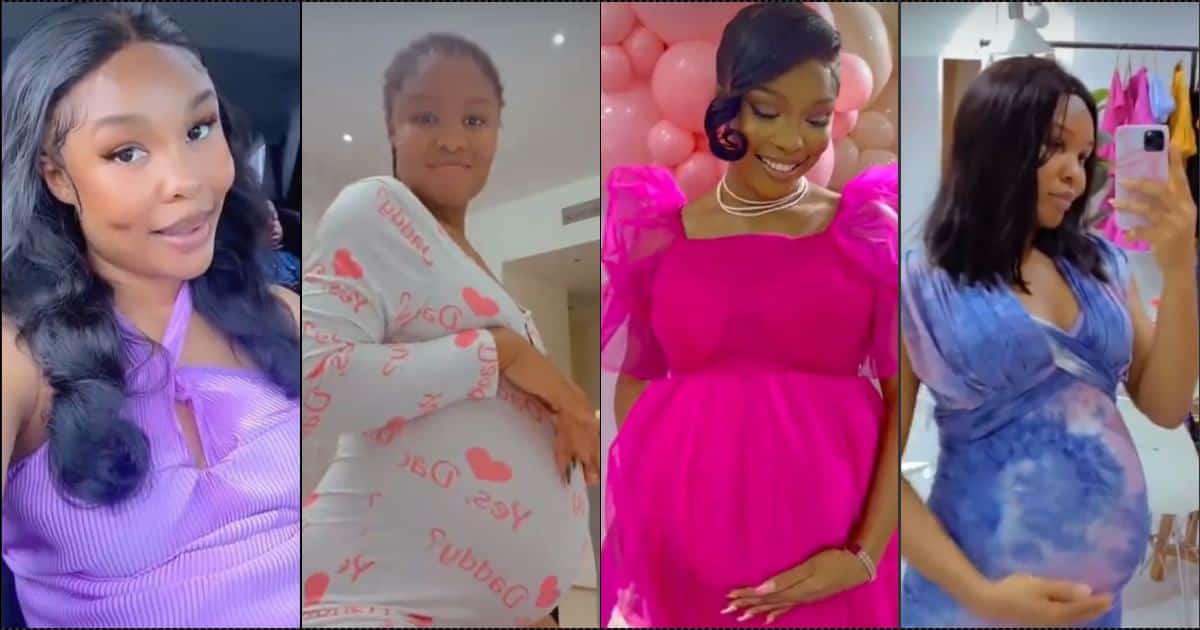Lady breaks internet with stunning pregnancy transformation (Video)