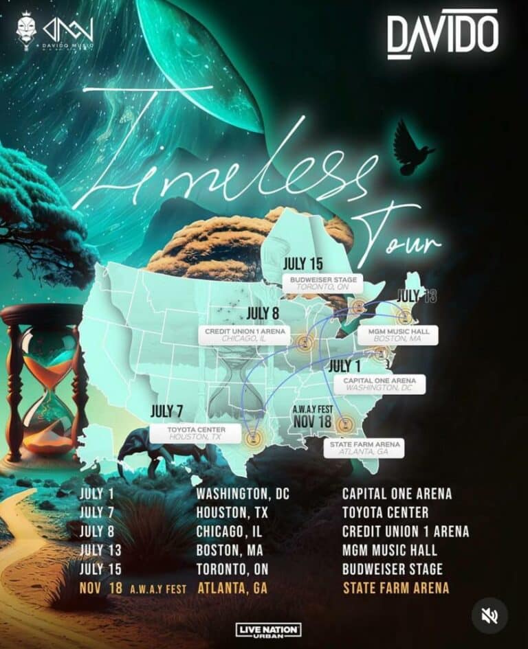 Davido announces 'Timeless' US tour dates