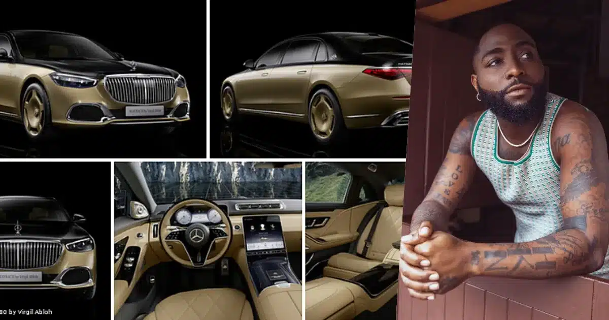 Davido acquires new Maybach Virgil Abloh worth N394 million