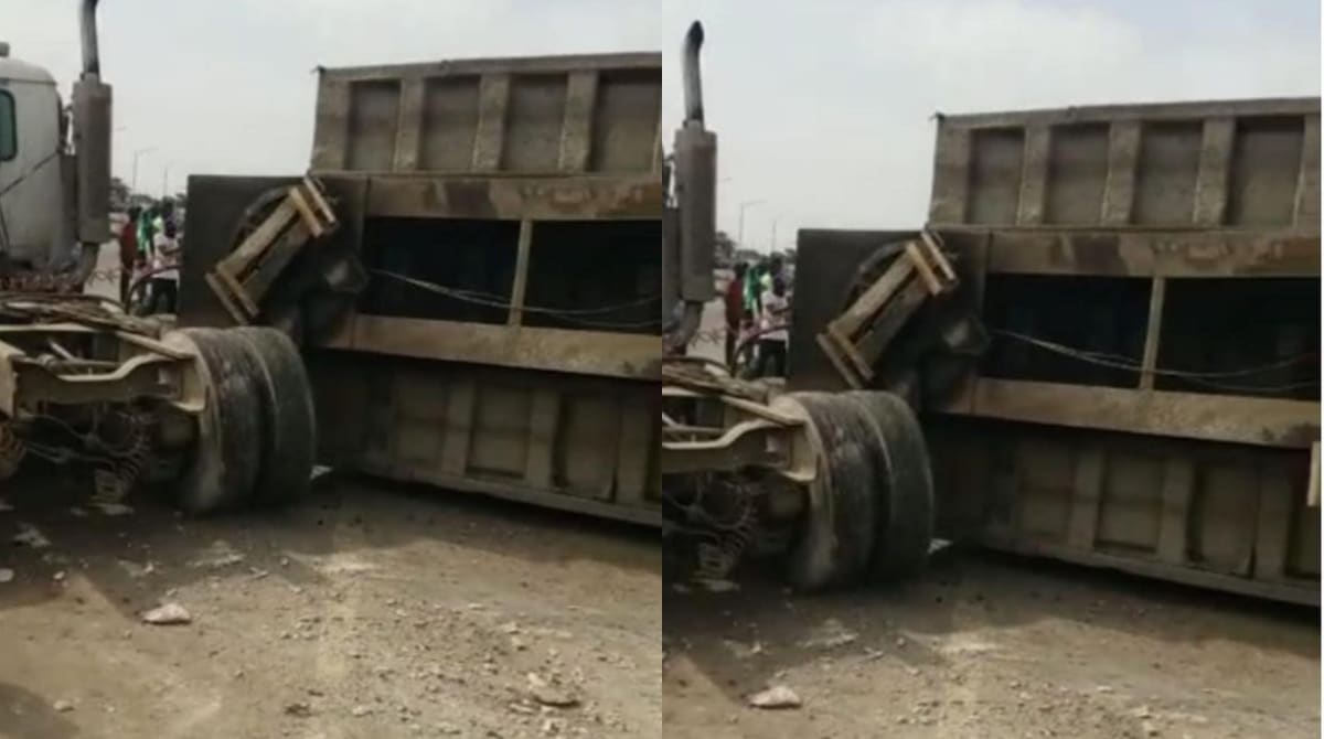 Driver flees as container crashes cart pusher to death