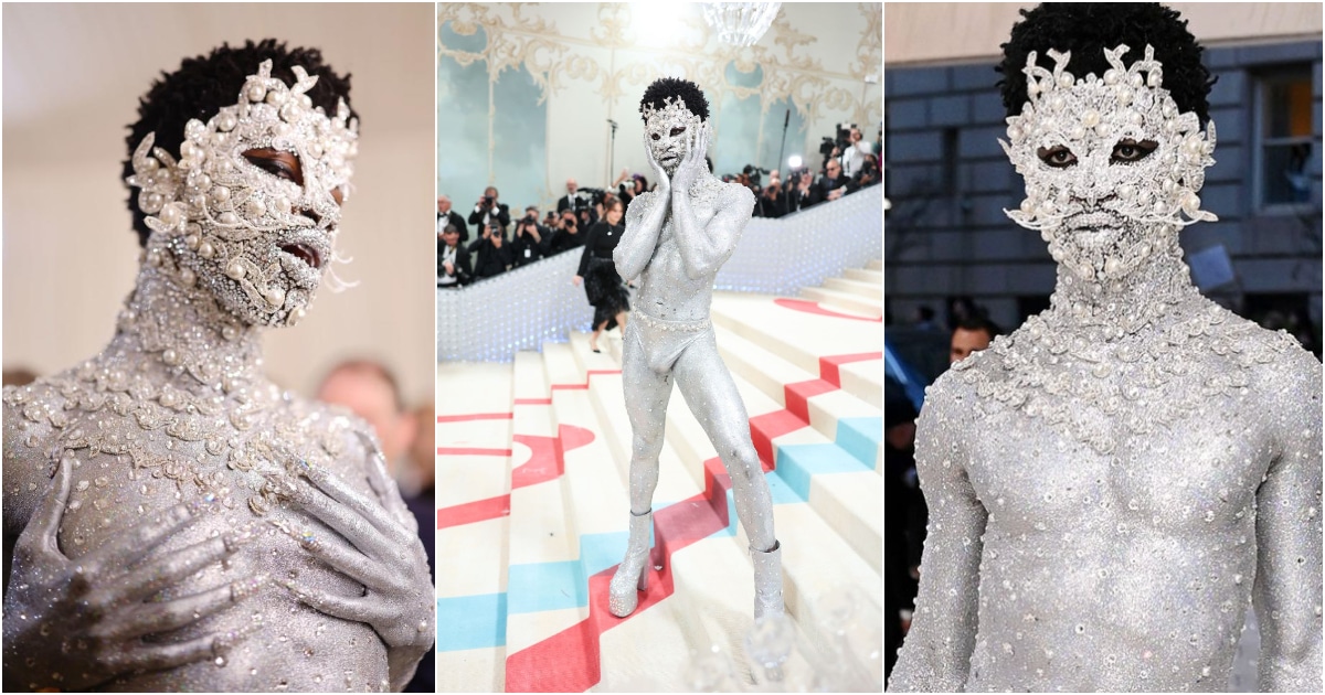 Lil Nas X triggers reactions, showed up at Met Gala in metallic thong ...