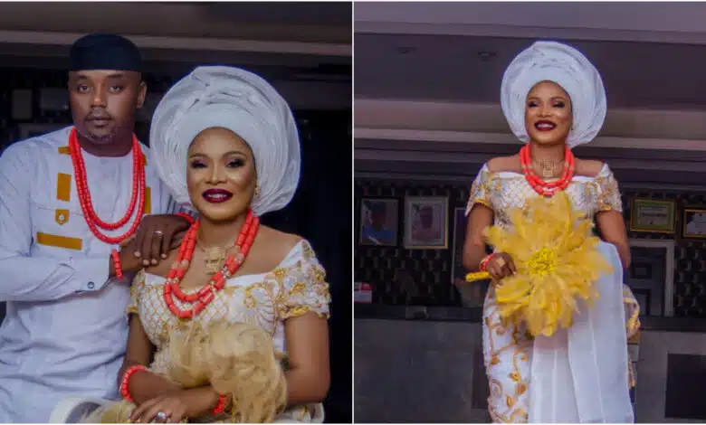 Lady shares testimony as she gets married after years of being mocked