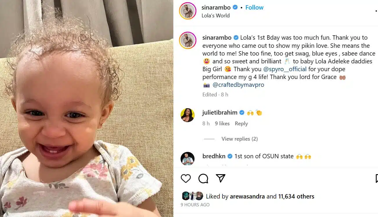 Sina Rambo celebrates daughter's first birthday with estranged wife ...