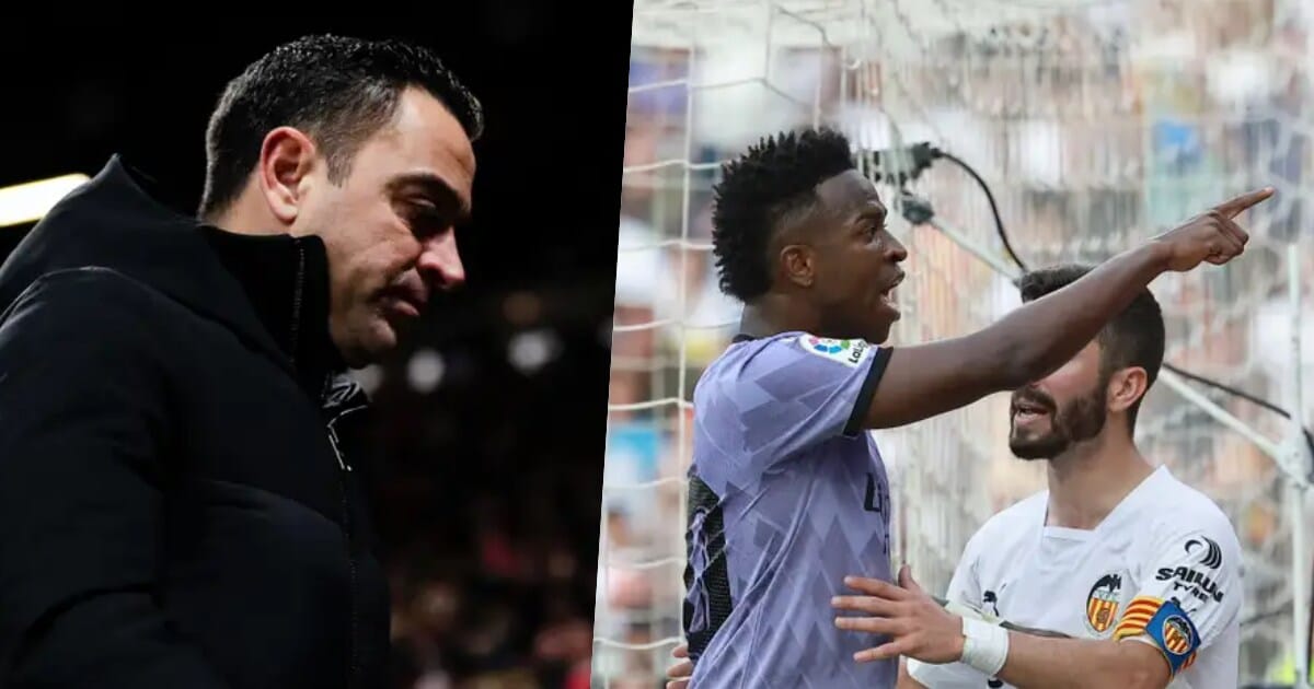 Xavi kicks against decision to rescind red card awarded to Vinicius Junior