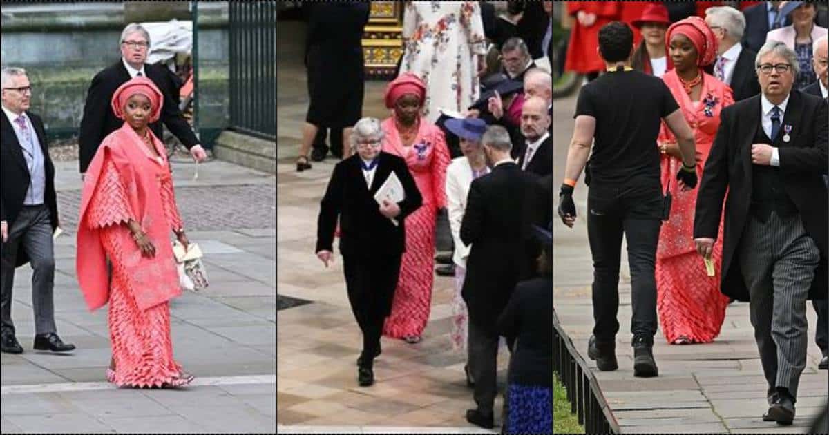 Nigerian Eva Omaghomi stands out at coronation of King Charles