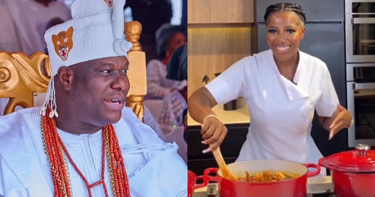 "Hope it’s not what we are thinking" - Drama as Ooni celebrates Hilda ...