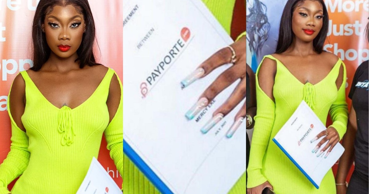 Netizens react to Blue Aiva's payport deal with Mercy Eke's name ...
