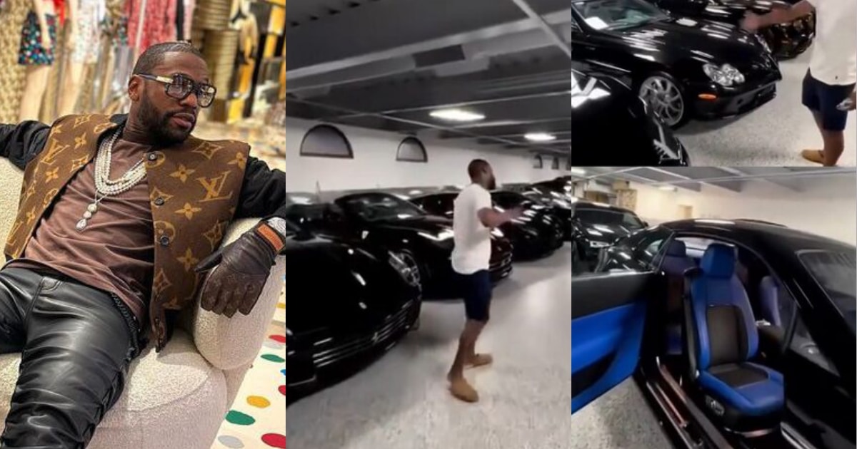 Floyd Mayweather shows off his impressive collection of 17 supercars ...