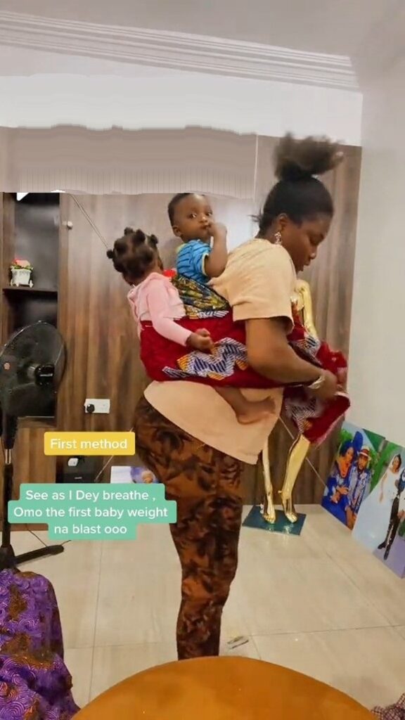 Mother of twins causes stir with method of backing both babies at once ...