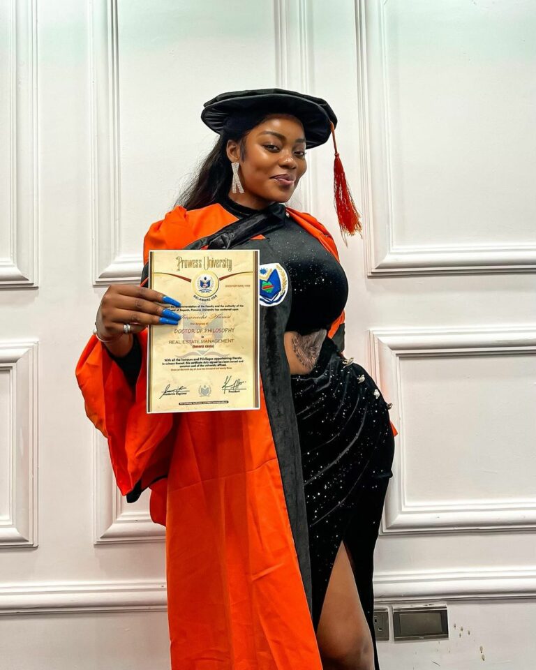 Ashmusy excited as she bags honorary doctorate degree (Photos)
