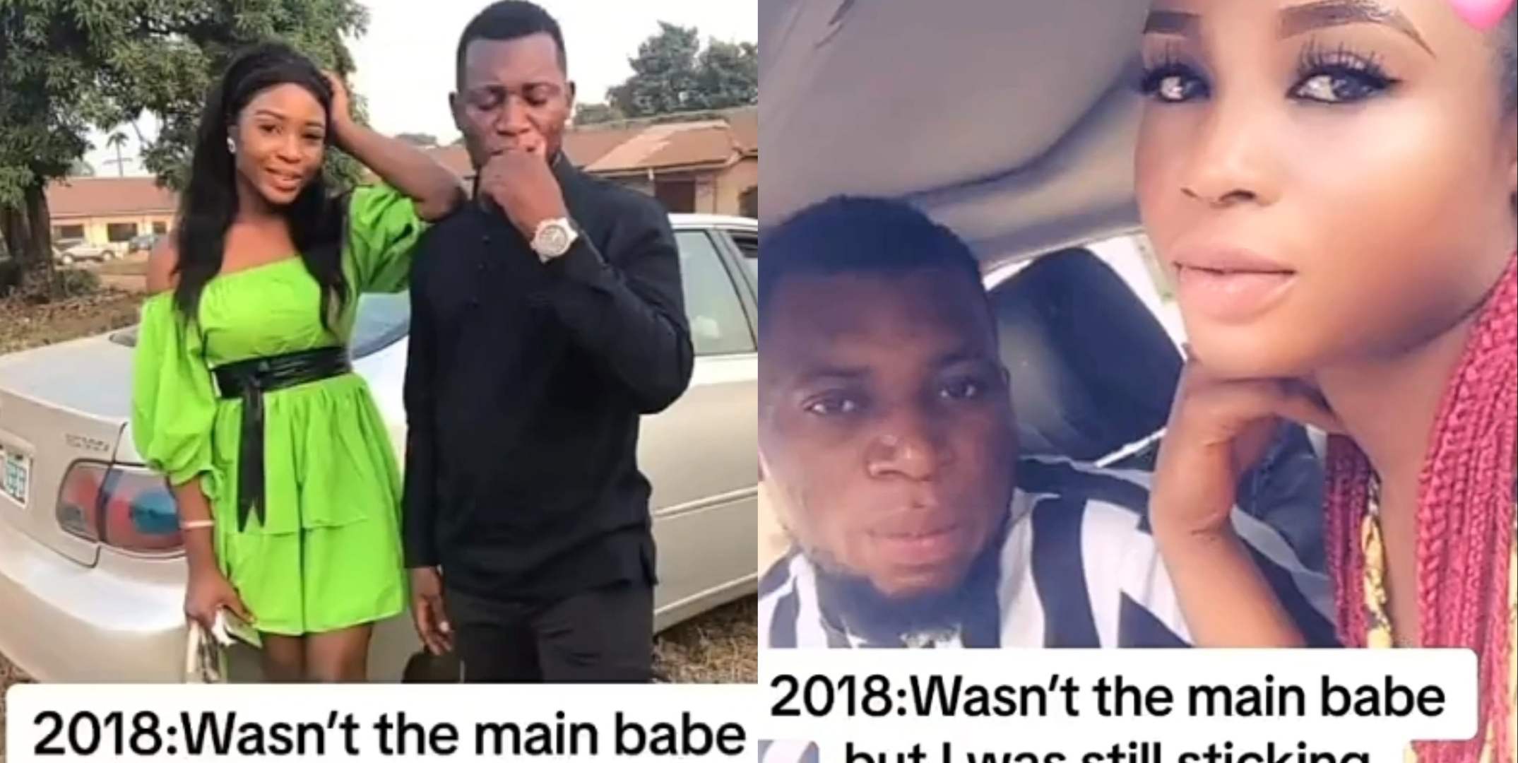 Lady transitions from being side chick to wife in two years