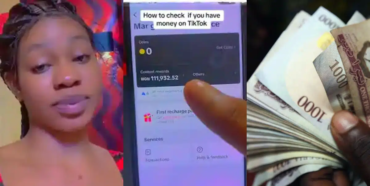 Lady flaunts N111,000 she made from Tiktok app