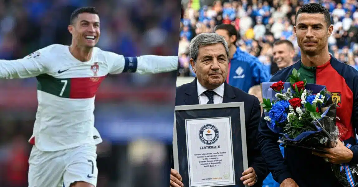 Cristiano Ronaldo makes history with his 200th appearance for Portugal