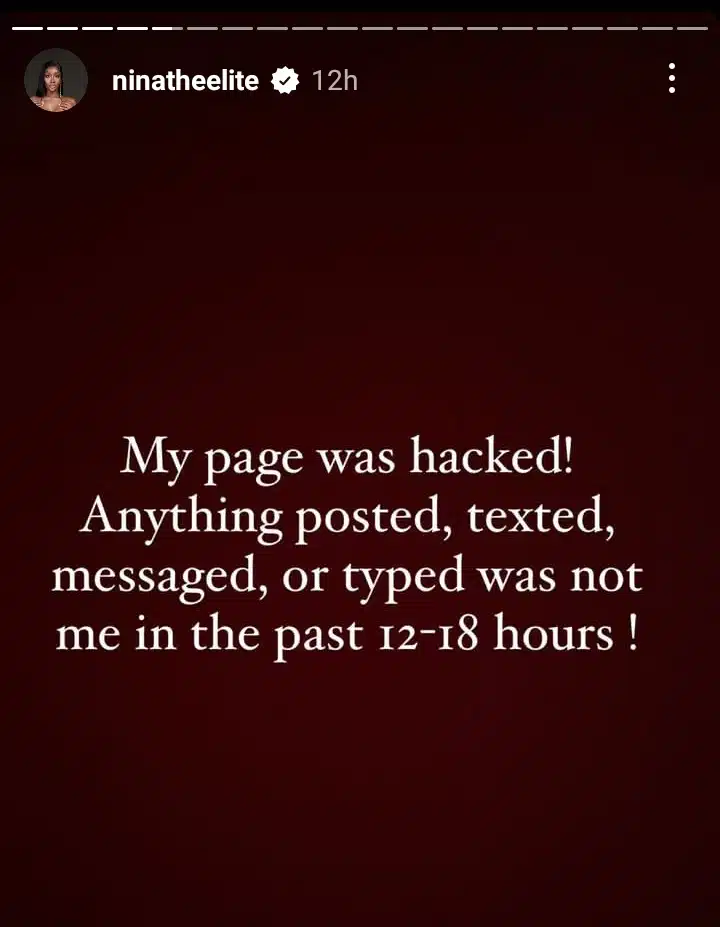 "My page was hacked" – US-based lady claims after messaging a blog to ...