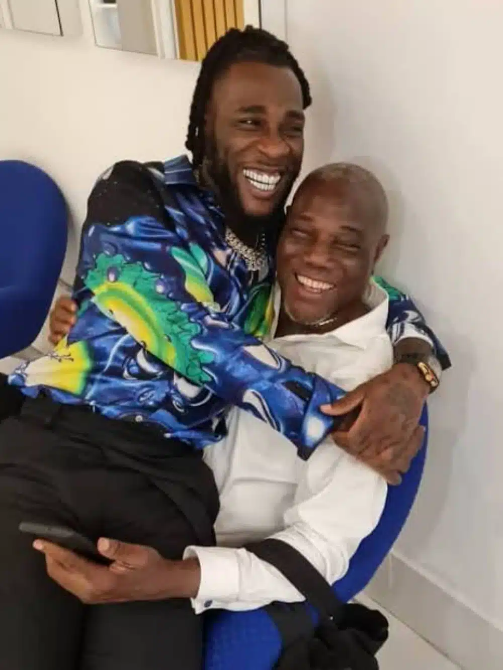 Burna Boy's dad beam with joy as his son performs at UEFA final