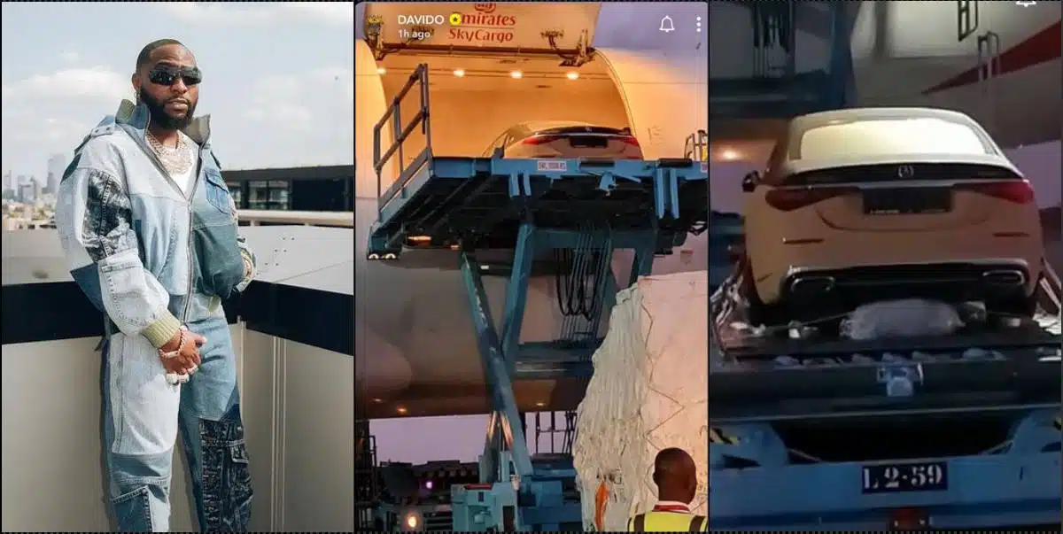 Davido takes delivery of 2023 Mercedes-Maybach worth ₦340M
