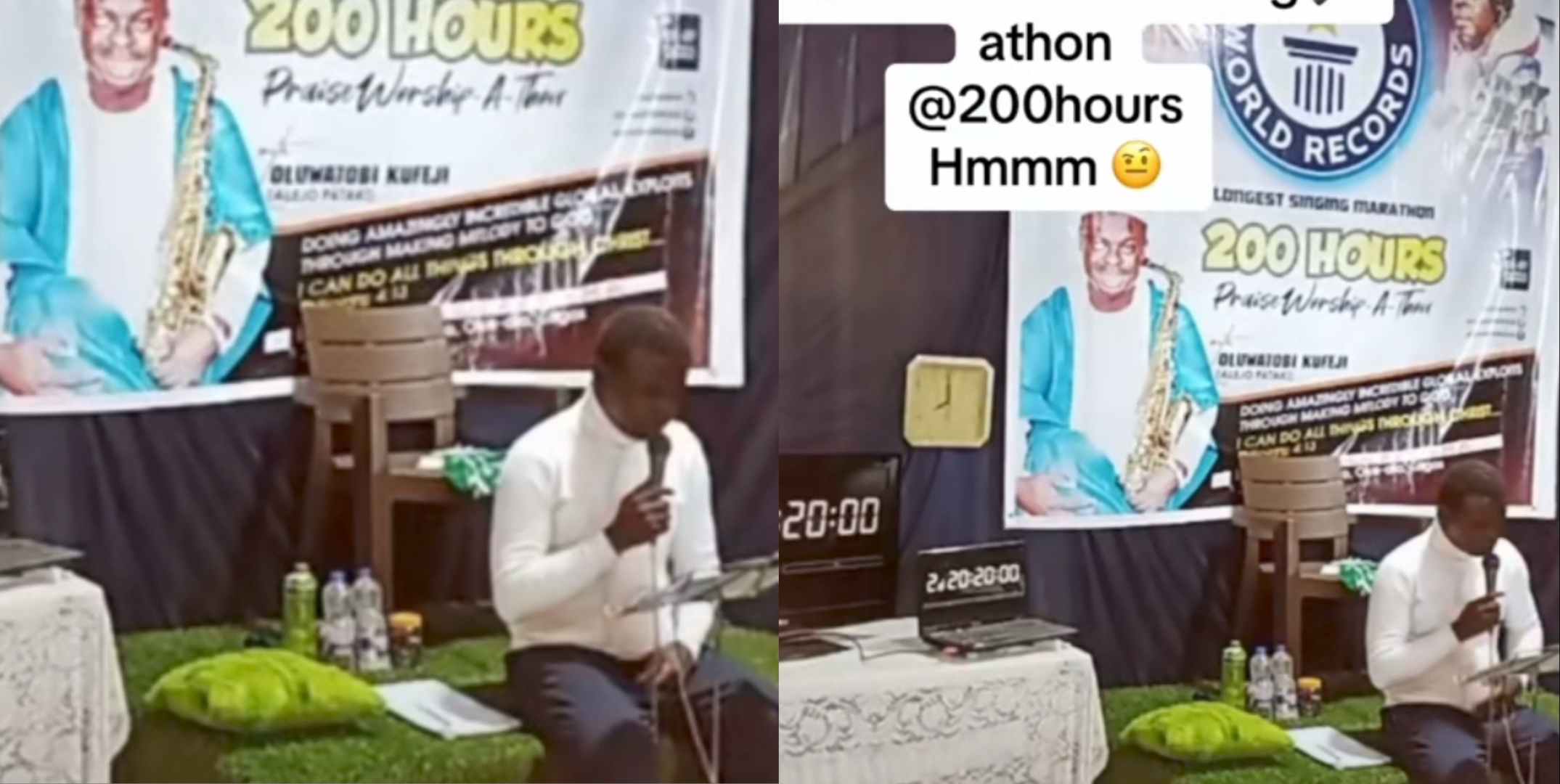 Guinness World Record: Nigerian man begins 200-hours sing-a-thon