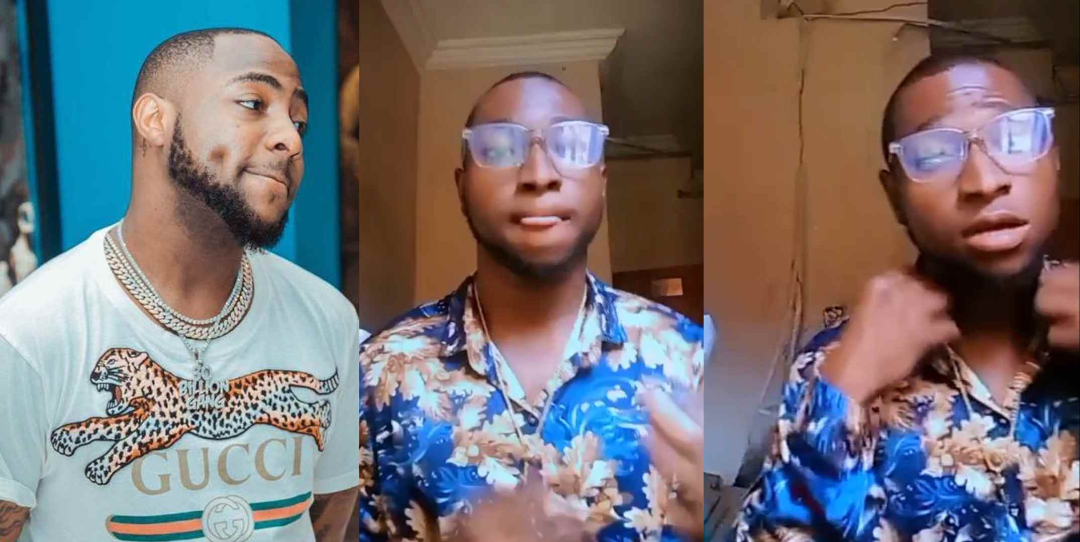 "This one na Davidon't" – Reactions as Davido's lookalike surfaces ...